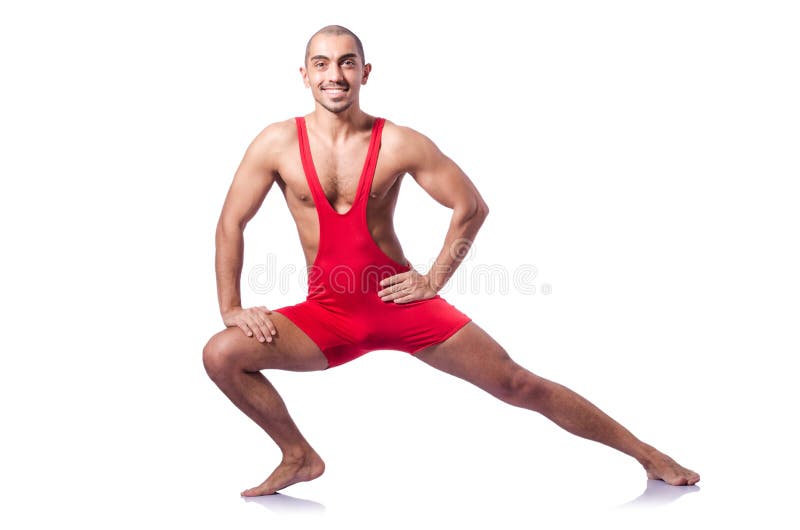 Jonge worstelaar stock afbeelding. Image of sterkte, traditie - 31753265