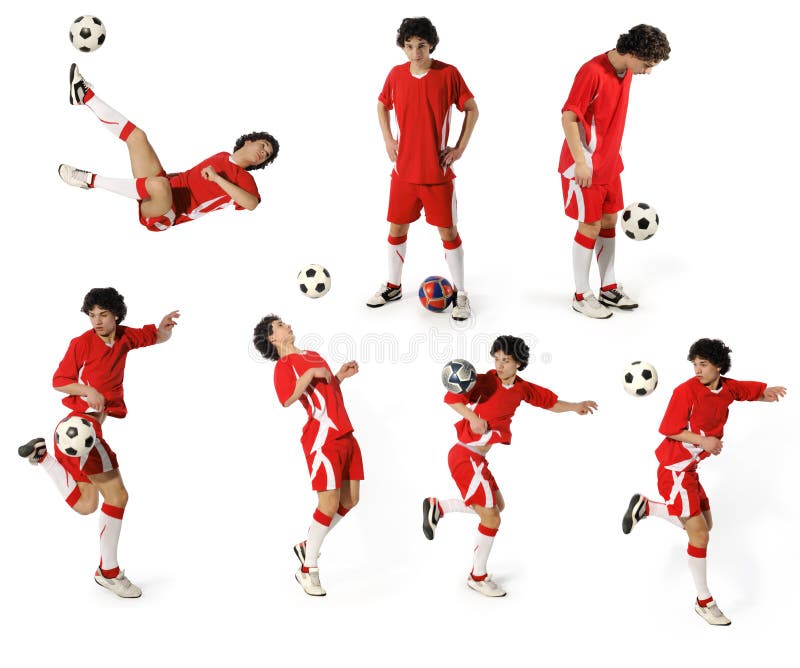 Jongen Met Voetbalbal, Voetballer Stock Foto - Image of speler, atleet ...