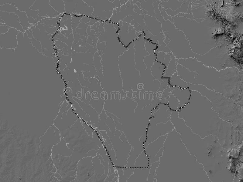 Jonglei, South Sudan. Bilevel. No Legend Stock Illustration ...