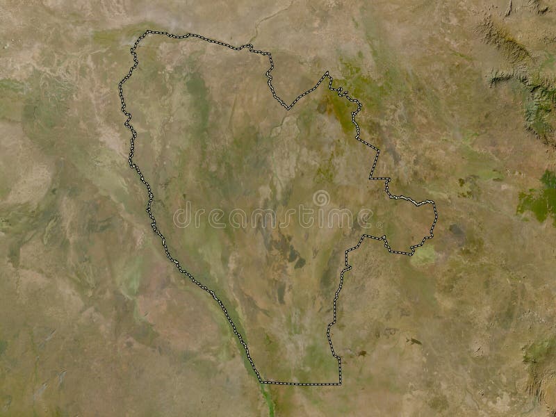 Jonglei, South Sudan. Low-res Satellite. No Legend Stock Illustration ...