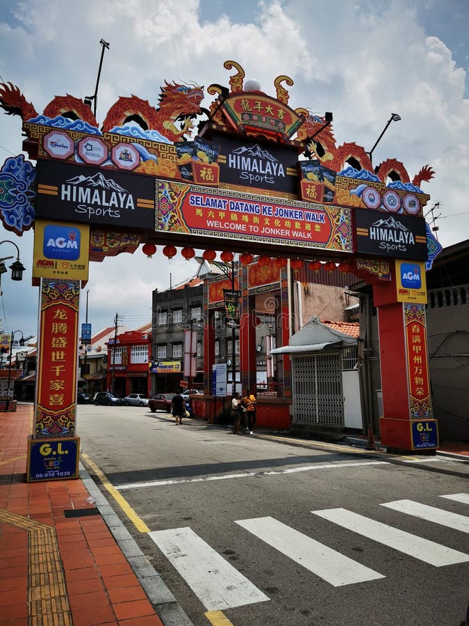 Jonker Walk in Chinatown - Melaka Malaysia Editorial Image - Image of ...