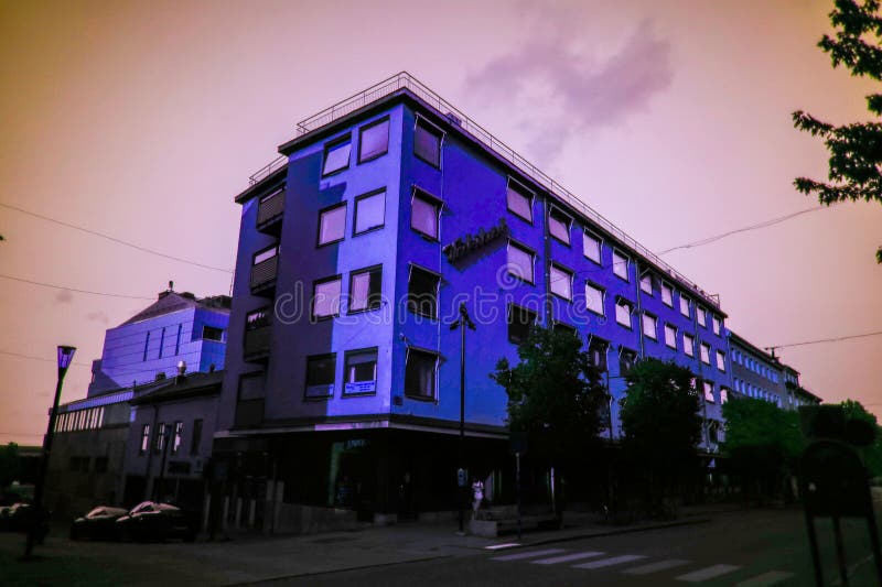 Jonkoping City in UV editorial image. Image of view - 287904200