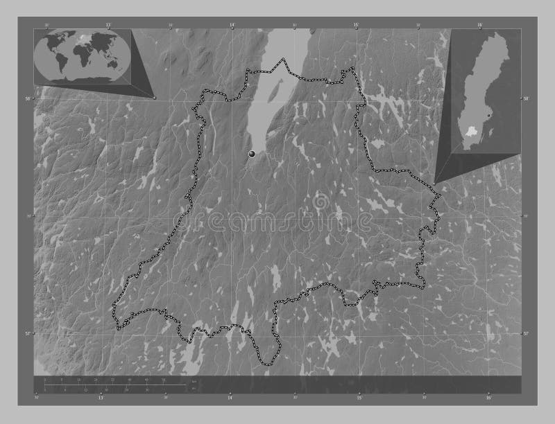 Jonkoping, Sweden. Grayscale. Capital Stock Illustration - Illustration ...