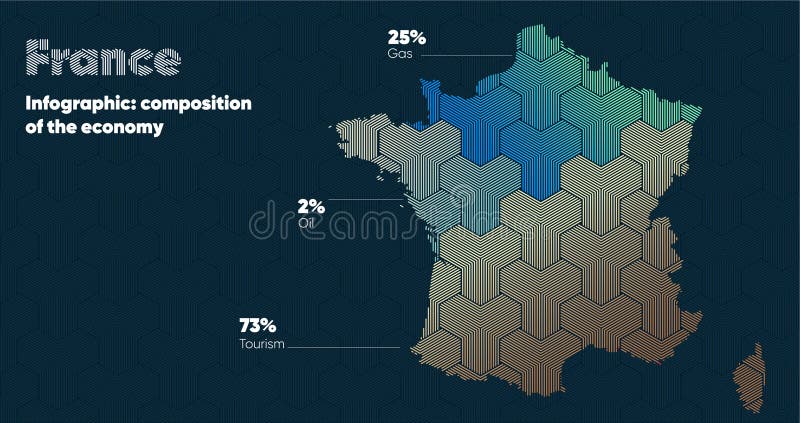 France Country Map Infographics Stock Vector - Illustration of design ...