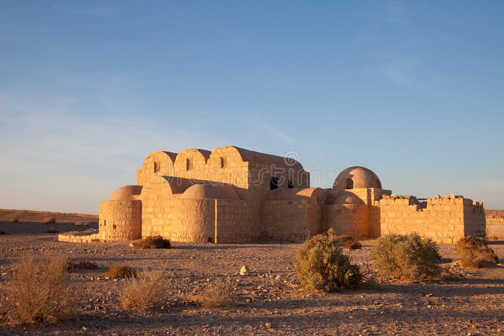 Jordan, desert castle stock image. Image of castle, structure - 12657707