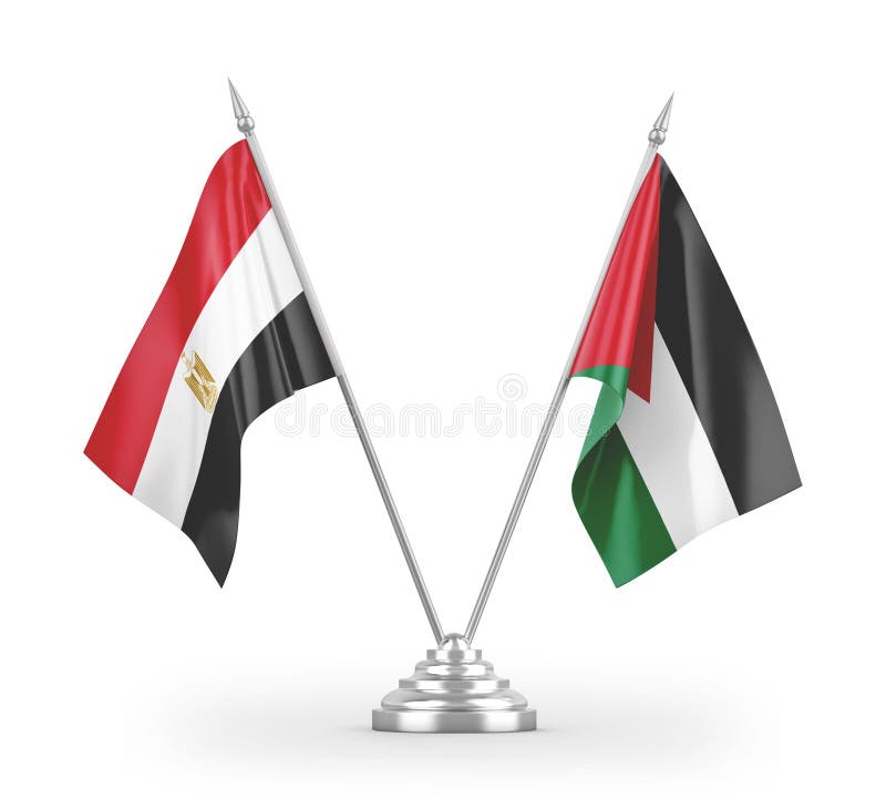 Jordan and Egypt flags. stock vector. Illustration of nation - 250248235