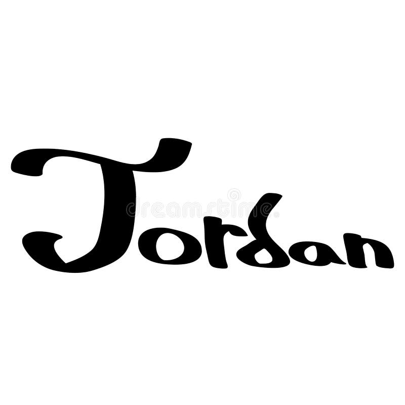 Jordan Female Name Street Art Design. Graffiti Tag Jordan. Vector Art ...