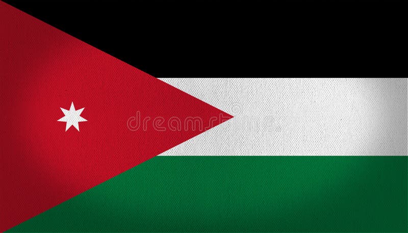 Jordan flag stock illustration. Illustration of three - 86821299