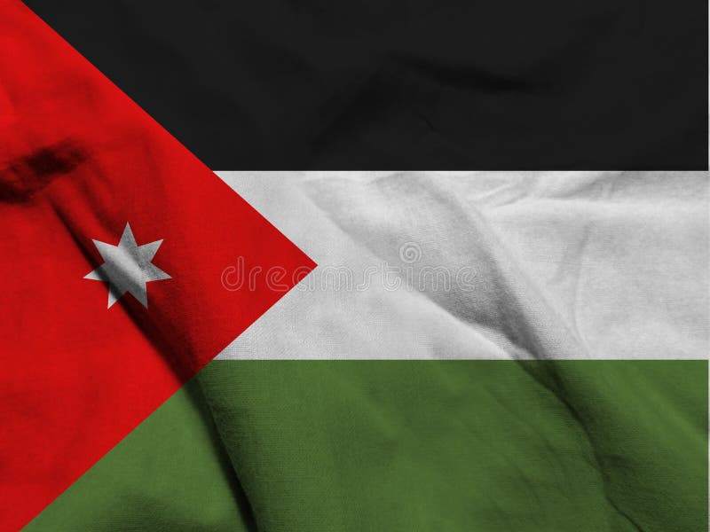 Jordan flag with texture stock image. Image of sign - 392112591