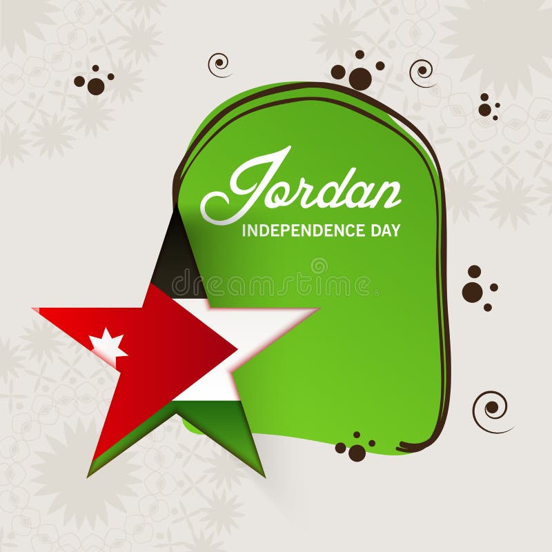 Jordan Independence Day stock illustration. Illustration of jordanian ...