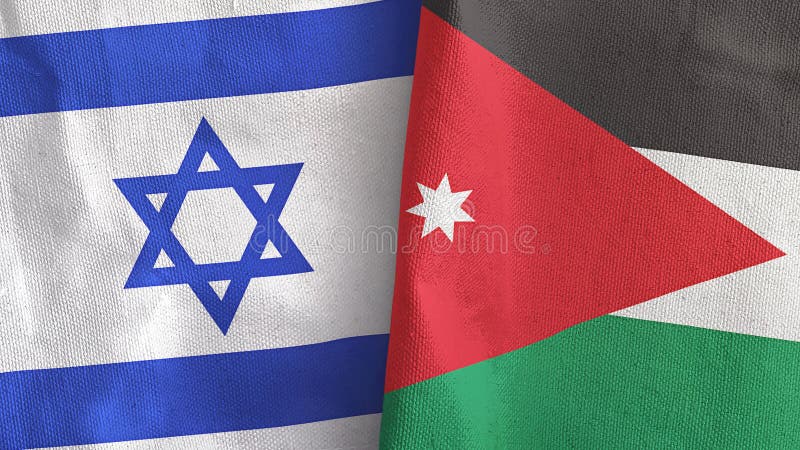 Jordan Israel Palestine Iraq Syria 3D Rendering Stock Illustration ...