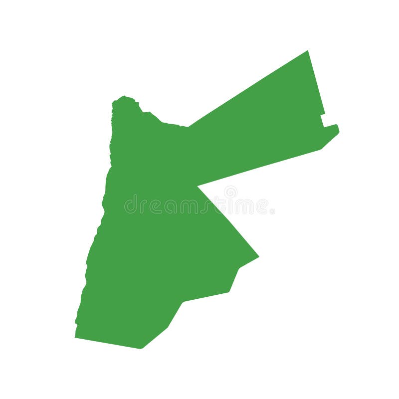 Jordan Map Boundary stock illustration. Illustration of region - 390366256