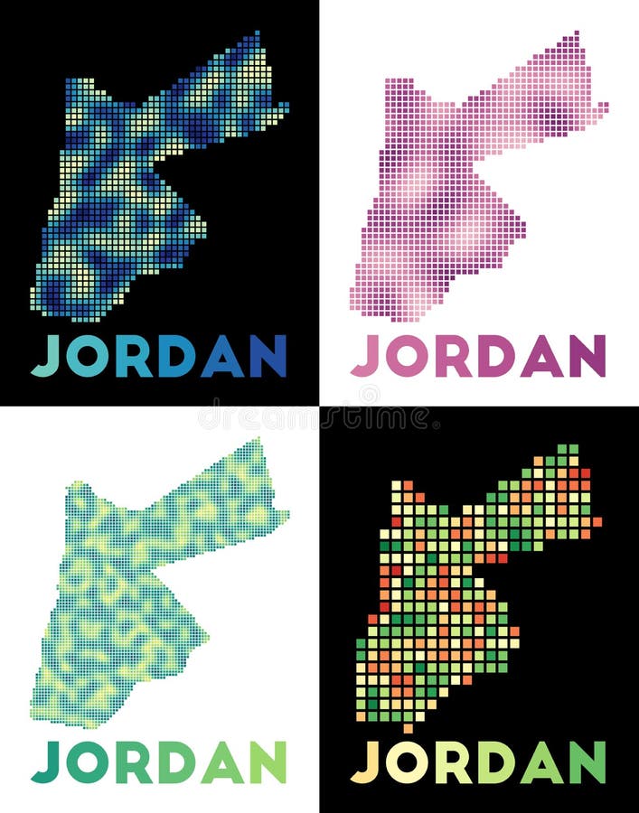 Jordan map. stock vector. Illustration of globe, country - 213145798