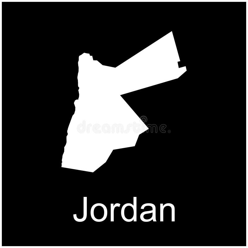 Jordan map icon stock illustration. Illustration of concept - 349415440