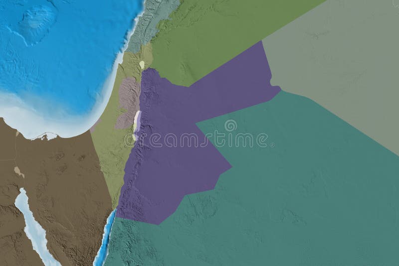 Jordan Neighbourhood. Administrative Stock Illustration - Illustration ...