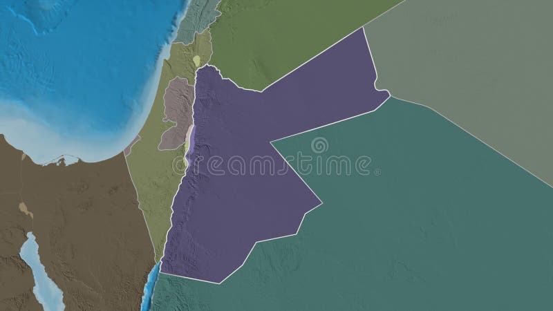 Jordan - Overview. Administrative Stock Illustration - Illustration of ...