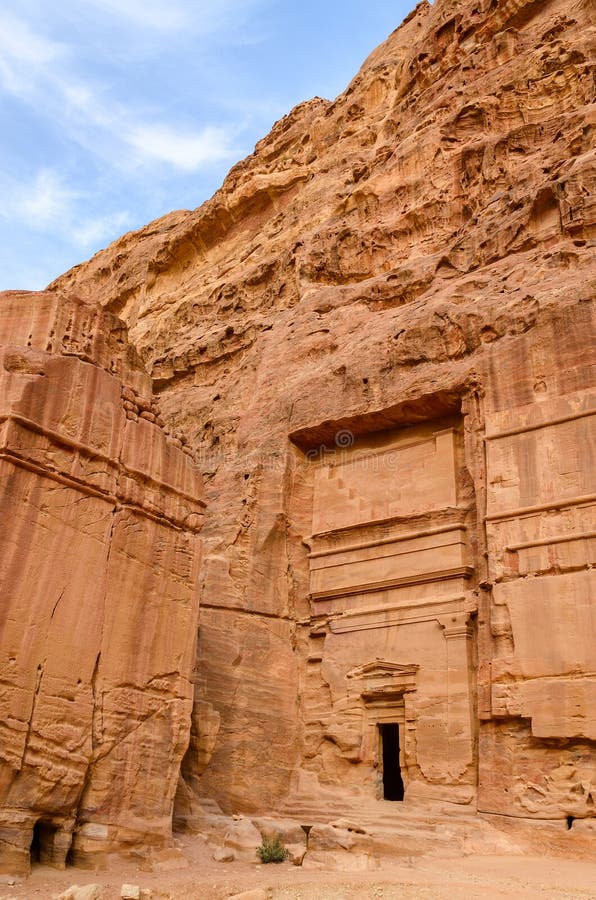 Jordan, Petra, the Ancient City in the Rocks Stock Image - Image of ...