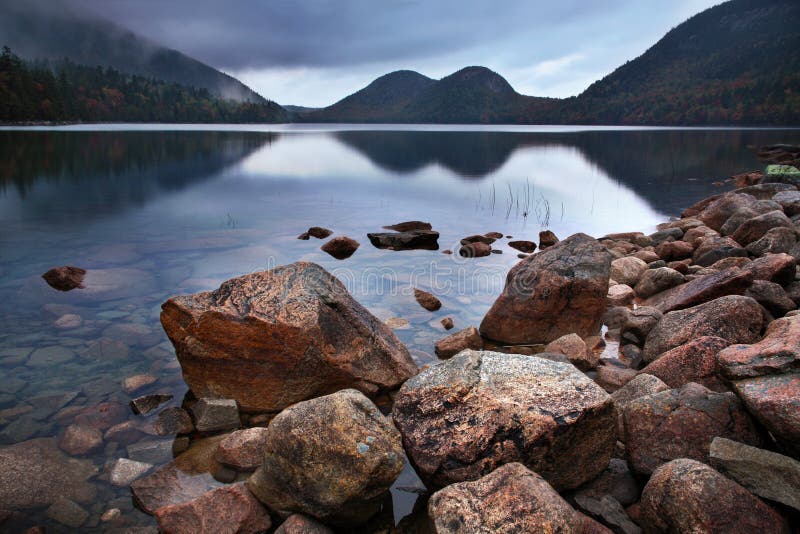 Jordan Pond, Acadia National Park, Maine Stock Photo - Image of desert ...