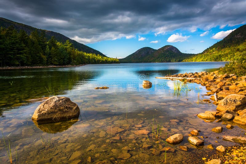 Parc National De Jordan Pond En Acadie Maine Photo Stock Image Du