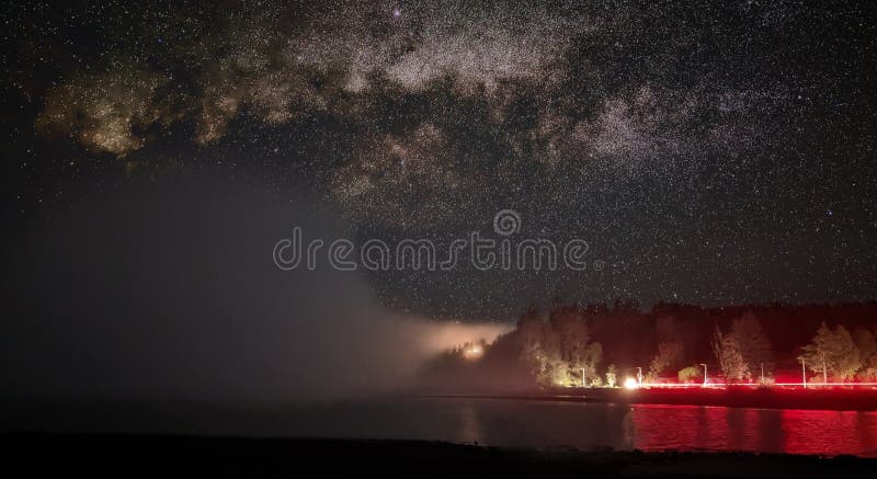 Jordan River Vancouver Island Stock Photo - Image of galaxy, light ...
