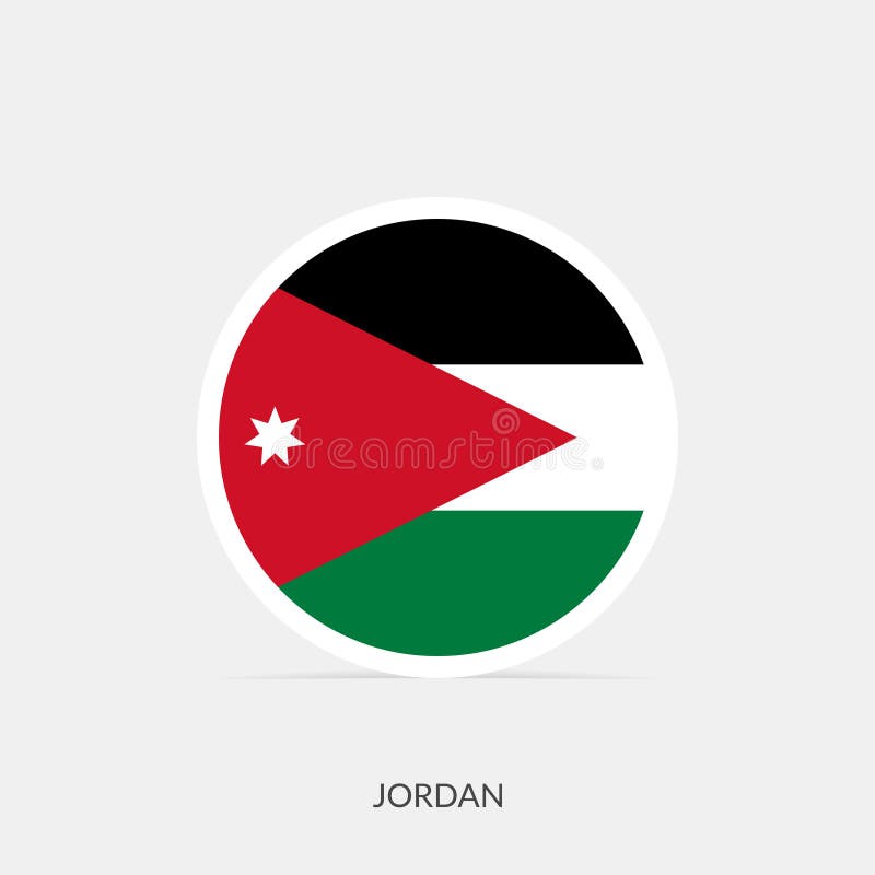 Round Flag Jordan Stock Illustrations – 482 Round Flag Jordan Stock ...