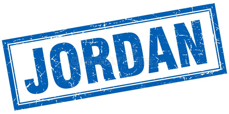 Jordan stamp stock vector. Illustration of label, isolated - 124942488