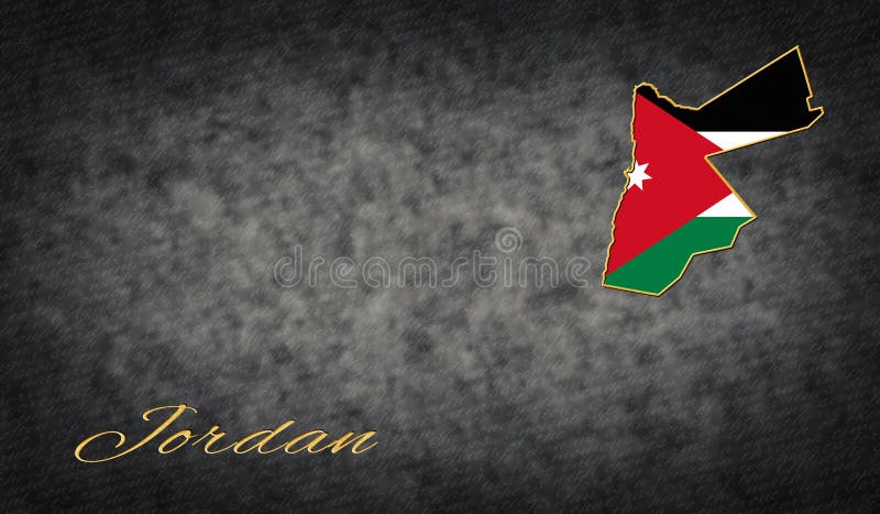 Jordan Symbols, Map of Jordan Stock Photo - Image of crafts, history ...