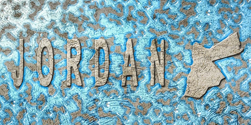 Jordan Water Management Concept Stock Illustration - Illustration of ...