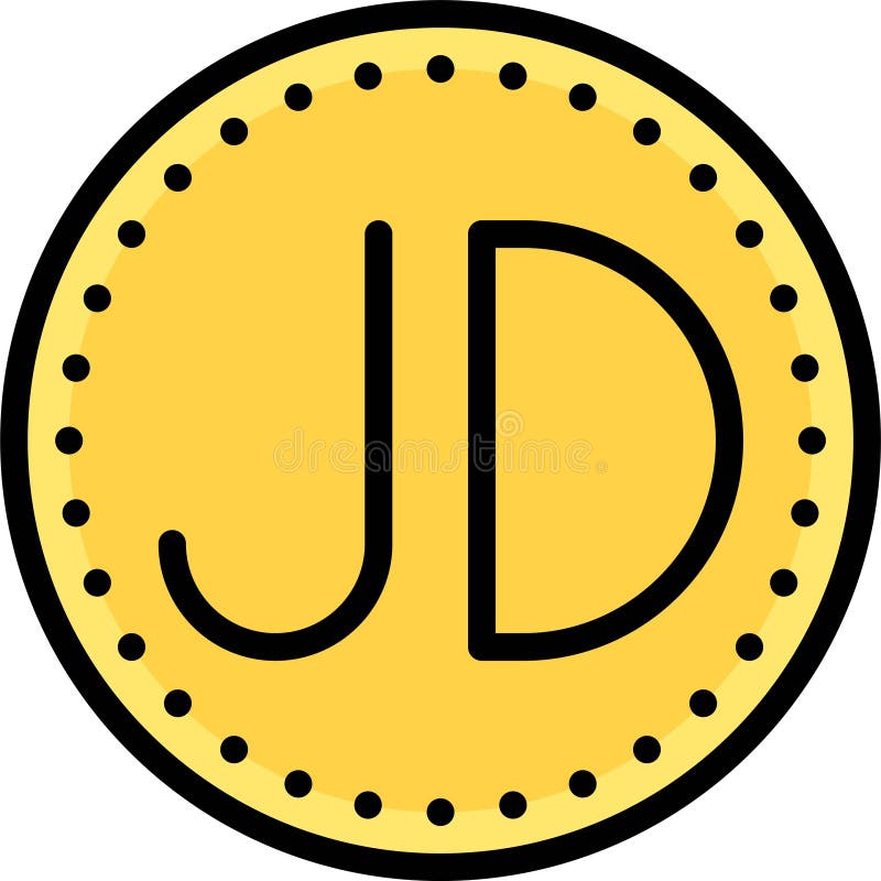 Jordanian Dinar Coin Icon, Currency of Jordan Stock Vector ...