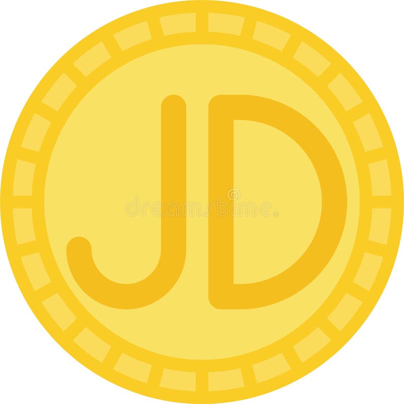Jordanian Dinar Coin Icon, Currency of Jordan Stock Vector ...
