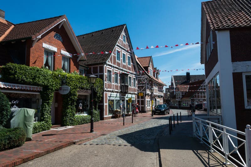 Jork, Germany - November 09, 2019. Old Windmill Rebuilt To Restaurant ...