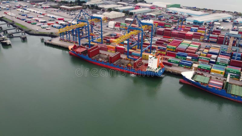 JORK RULER and BG RUBY Containers by Crane Working at Container ...