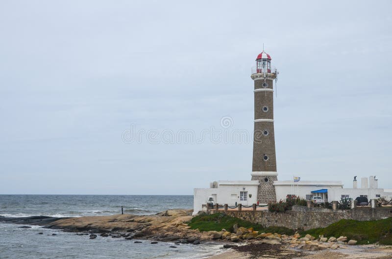 Jose Ignacio`s Lighthouse. Uruguayan Coast. Stock Photo - Image of ...