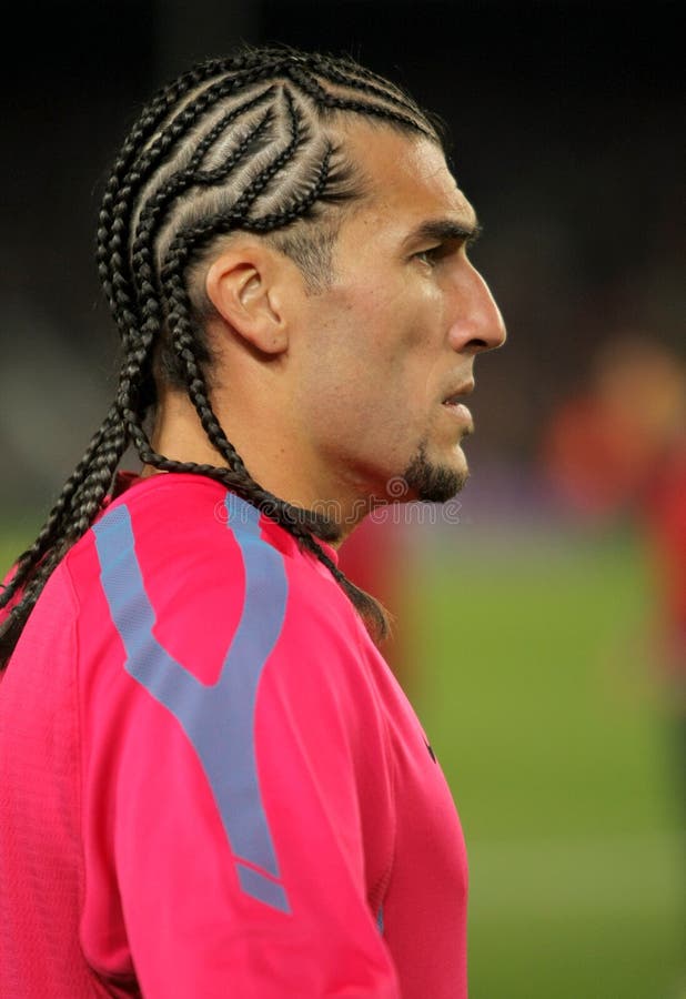 Jose Manuel Pinto of FC Barcelona Editorial Stock Image - Image of hair ...