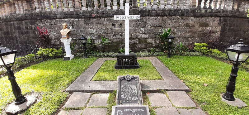 Jose Rizal Burial Site, Paco Park Editorial Stock Photo - Image of jose ...