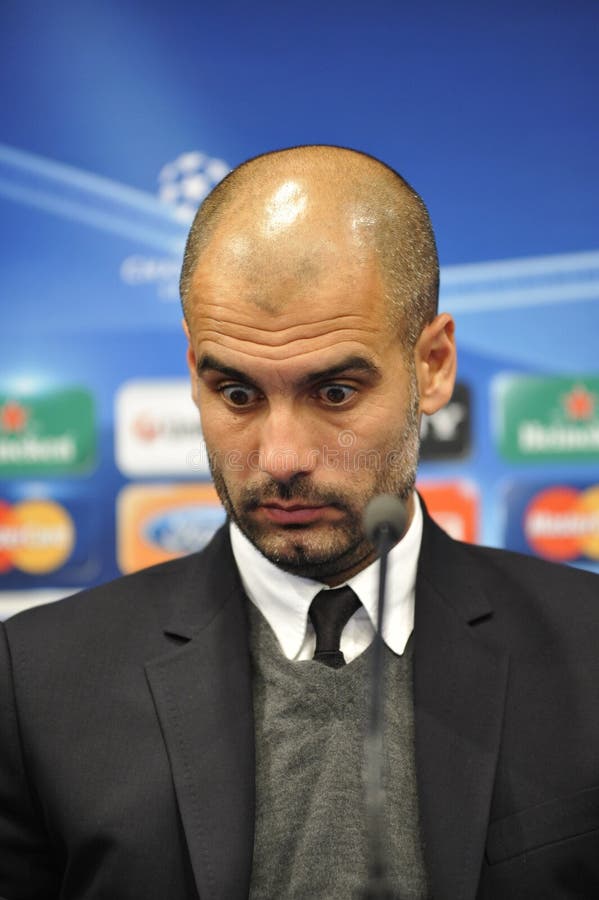 Josep Guardiola editorial stock photo. Image of head - 21356928
