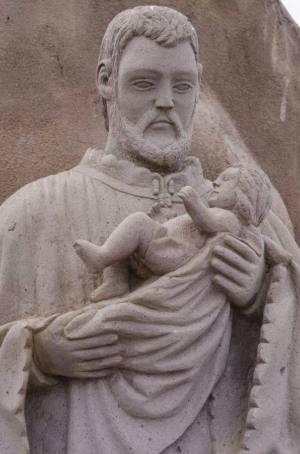 Joseph Och Behandla Som Ett Barn Jesus Fotografering för Bildbyråer ...