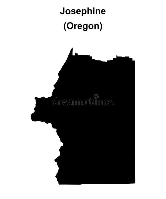 Josephine outline map stock vector. Illustration of contour - 361753883