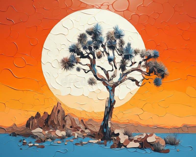 Joshua Tree is a Joshua Tree. Stock Illustration - Illustration of tree ...