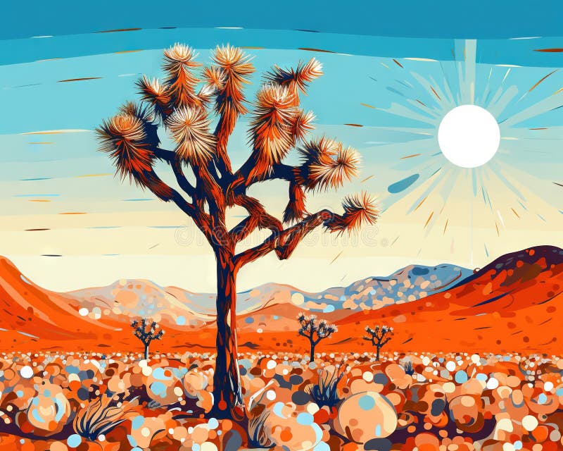 Joshua Tree is a Joshua Tree. Stock Illustration - Illustration of ...