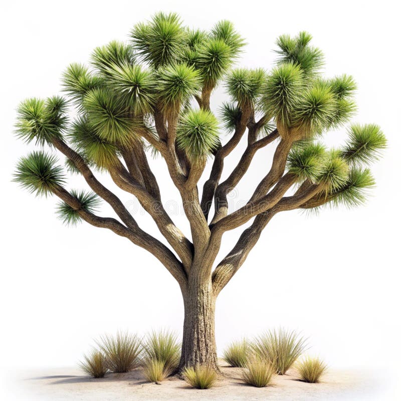 Joshua Tree Isolated on Transparent Background Stock Illustration ...