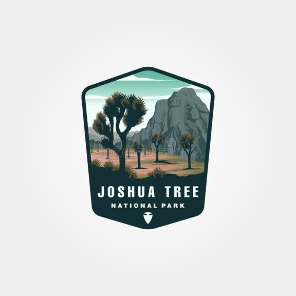 Joshua Tree Vector Patch Logo Design, Joshua Tree National Park Emblem ...