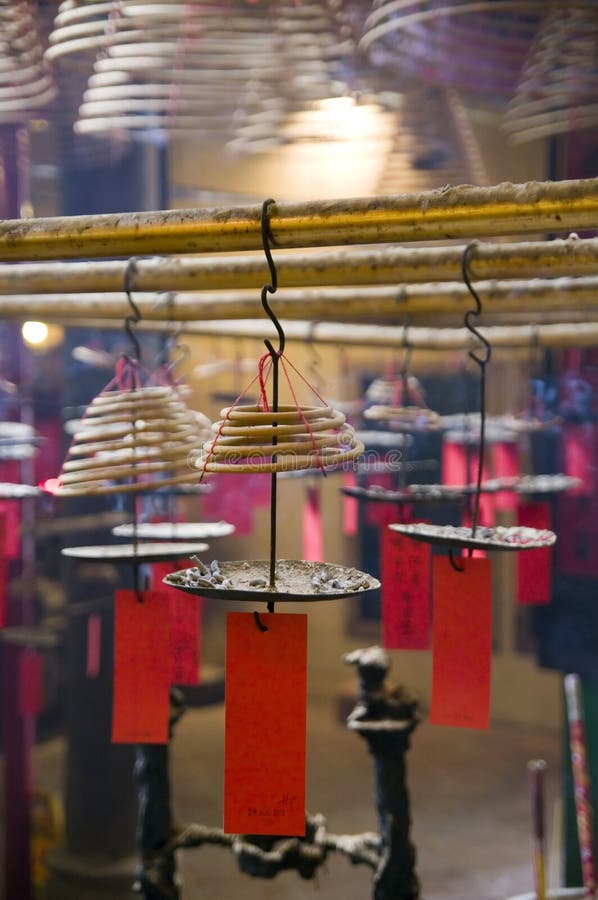 Joss Stick in Buddhist Temple Stock Image - Image of buddha, offering ...