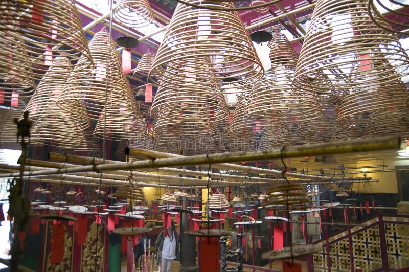 Joss Stick in Buddhist Temple Stock Image - Image of buddha, offering ...