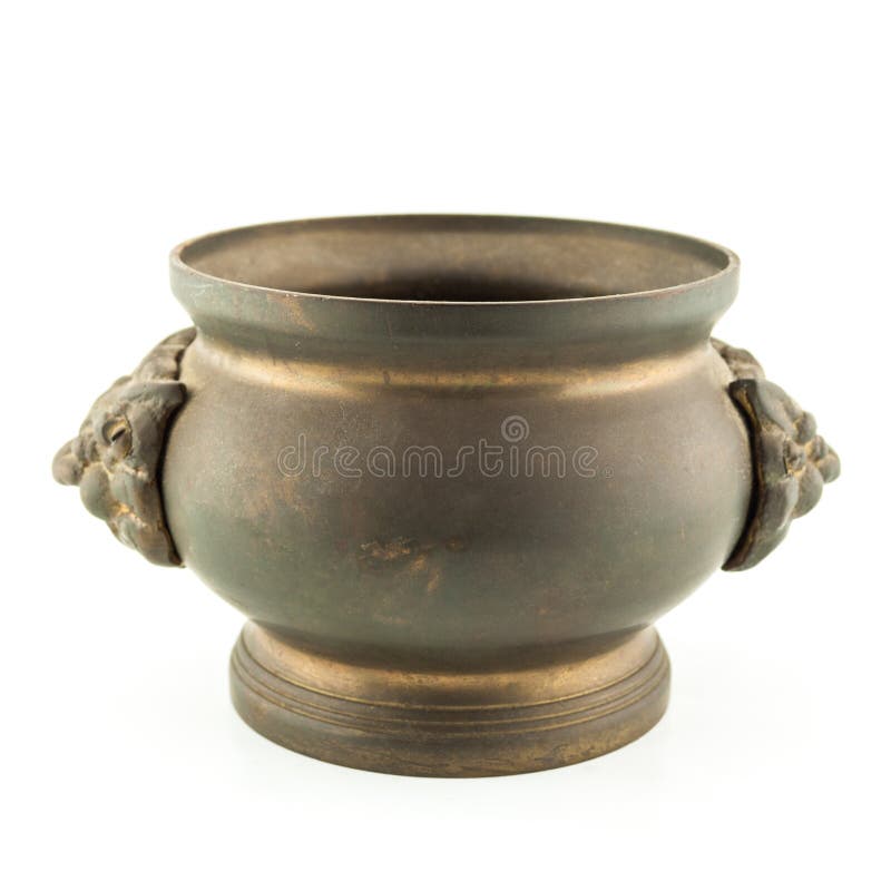 Joss Stick Pot Incense Burner with Lion Statue Stock Image - Image of ...