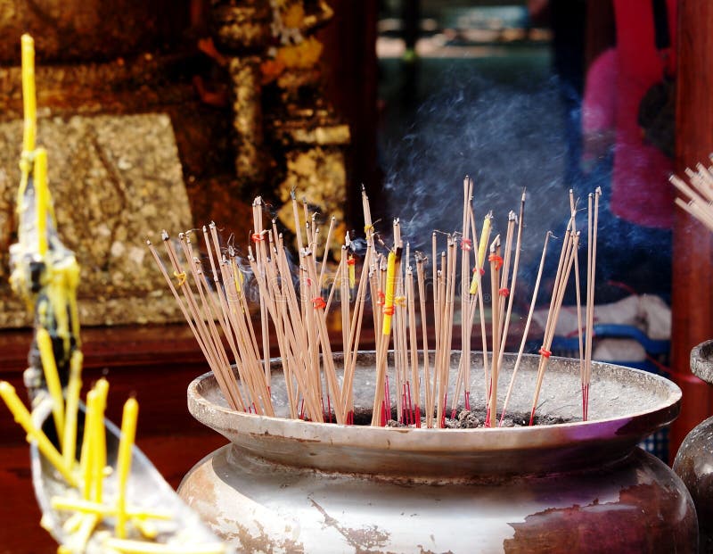 Joss sticks stock photo. Image of fire, candle, contrast - 56779786