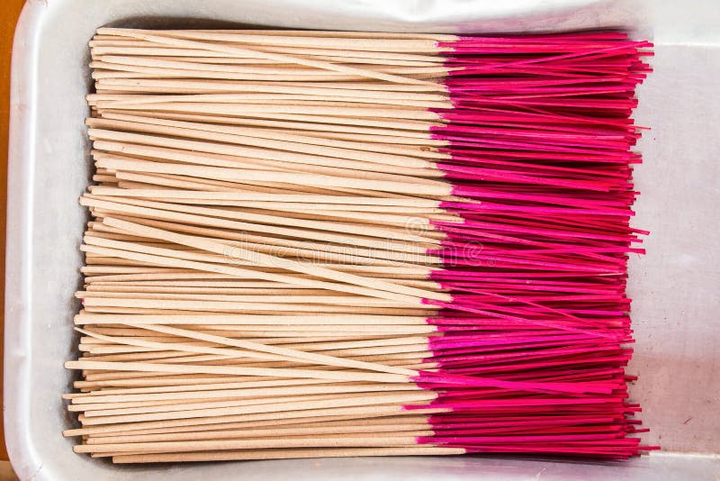 Joss Sticks Pattern in Steel Tray Stock Image - Image of background ...