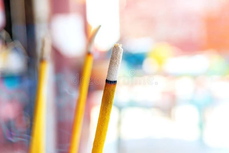 Joss sticks stock image. Image of incense, fragrant, burn - 89580063