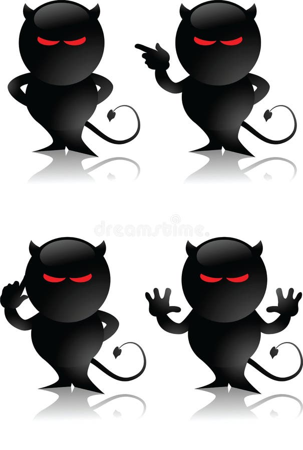 Diable Rouge illustration de vecteur. Illustration du agrafe - 4159141