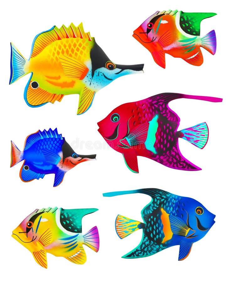 L'ensemble De Figures Géométriques De Poissons Photo stock - Image of ...